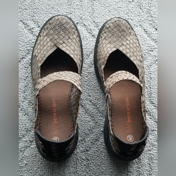 bernie mev. | Shoes | Bernie Mev Lulia Bronze Wedge Mary Jane Womens ...